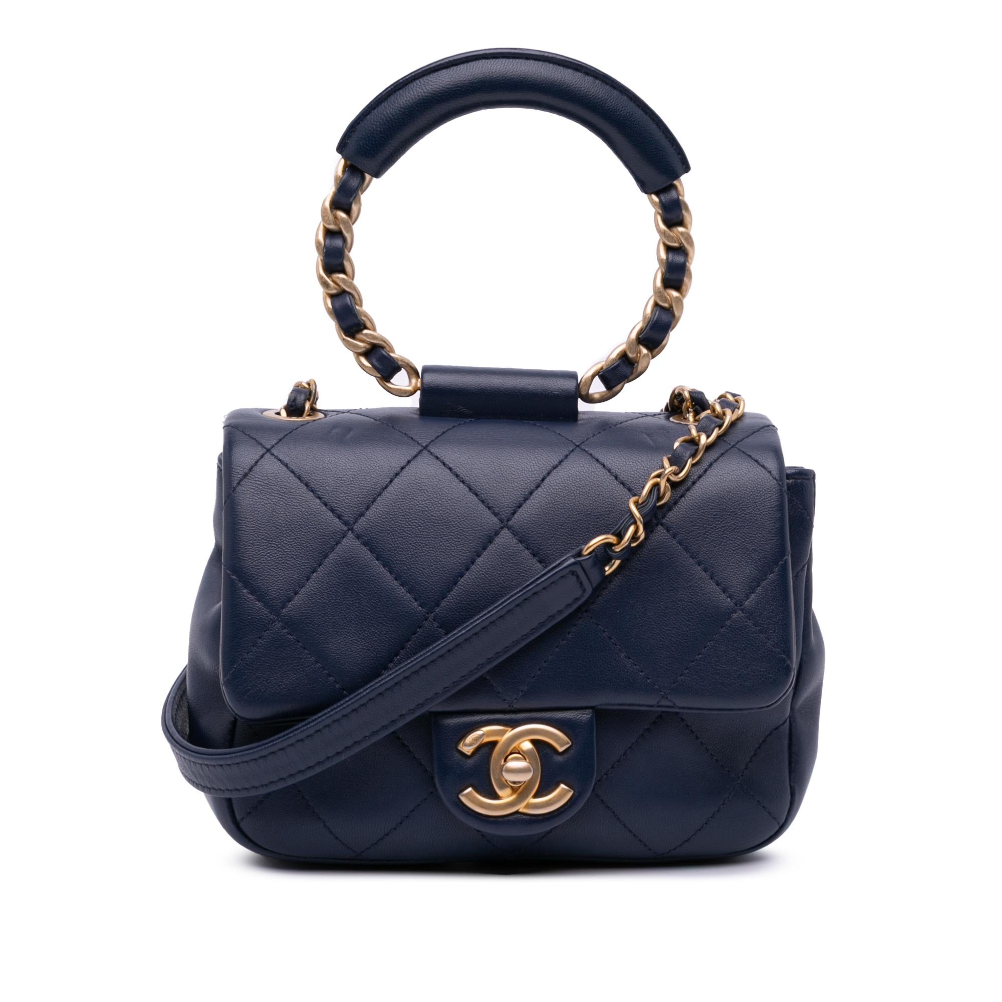 Chanel Mini Lambskin In The Loop Flap