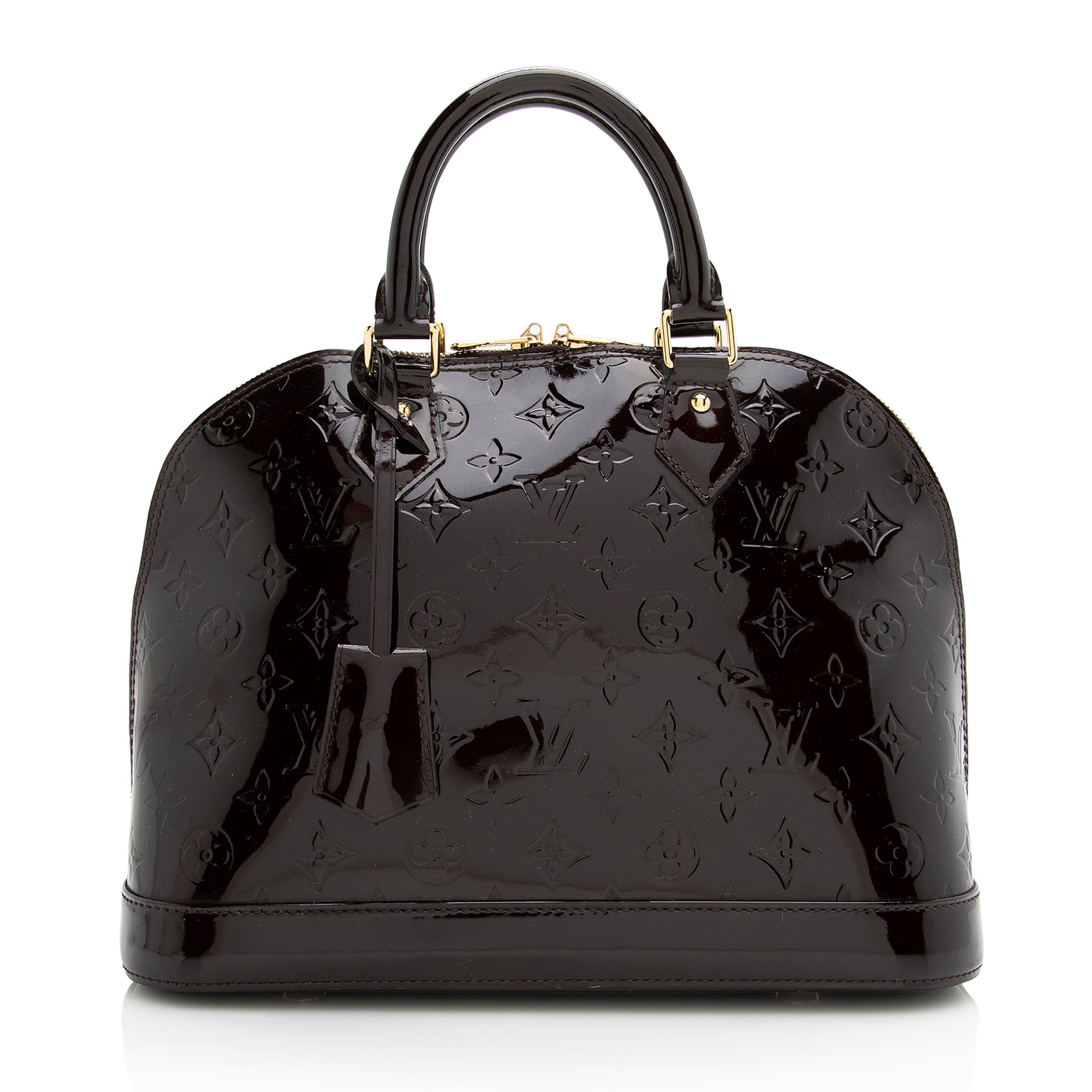 Louis Vuitton Monogram Vernis Alma PM Satchel (SHF-22167)