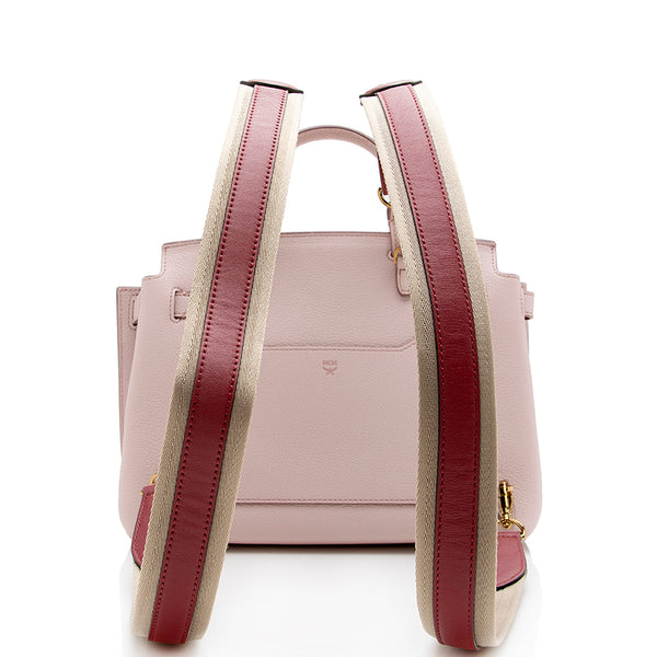 MCM Leather Milla Medium Convertible Backpack (SHF-16965) – LuxeDH