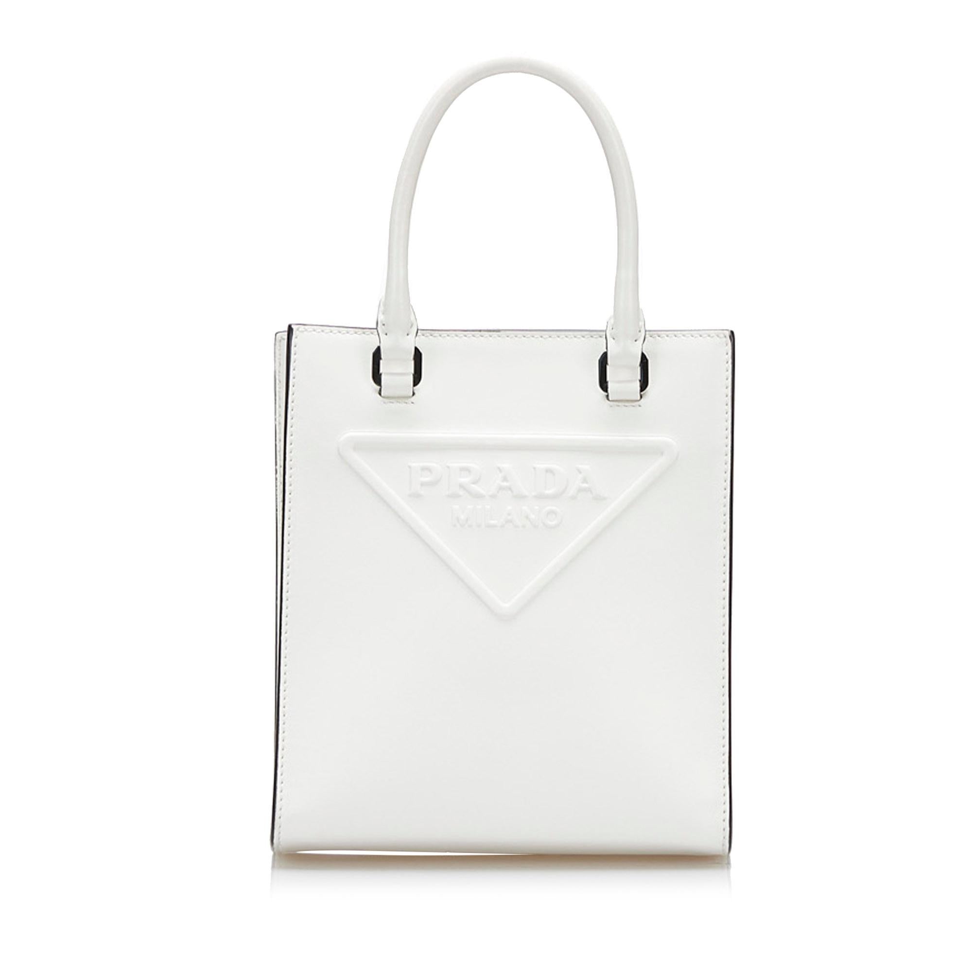 prada logo bag