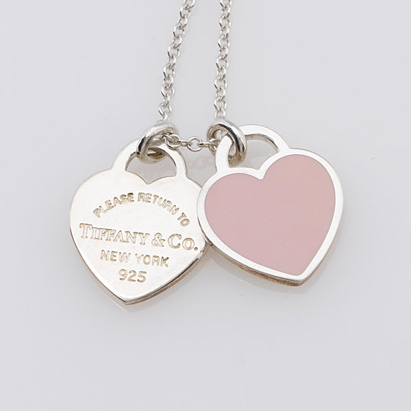 Double Heart Tag Pendant