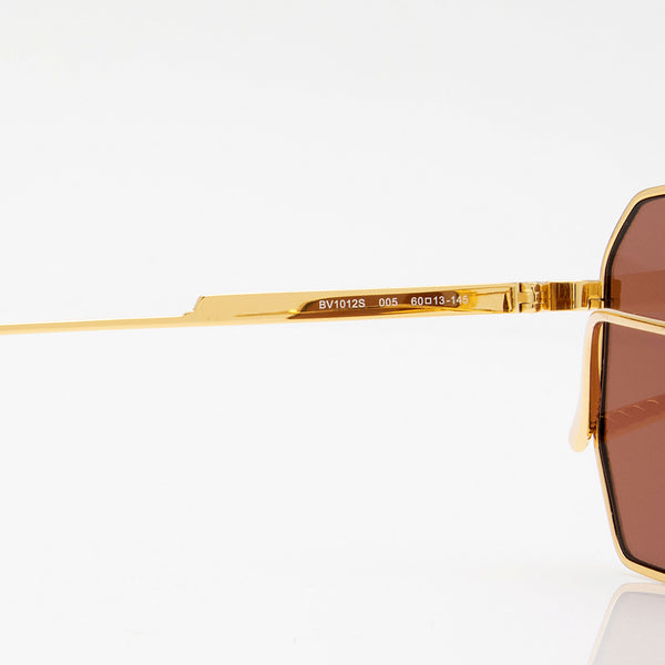 Bottega Veneta Angular Aviator Sunglasses (SHF-hCvvAD) – LuxeDH