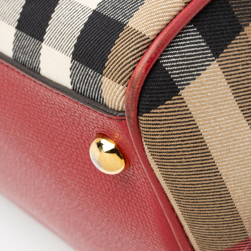 Burberry House Check Alchester Medium Satchel (SHF-HNvvTT) – LuxeDH
