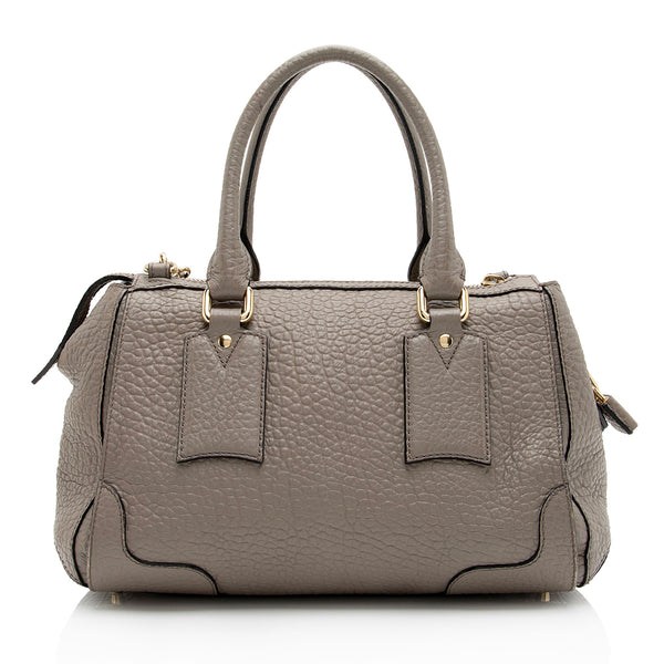 Burberry Leather Gladstone Small Satchel (SHF-c8AUkS) – LuxeDH