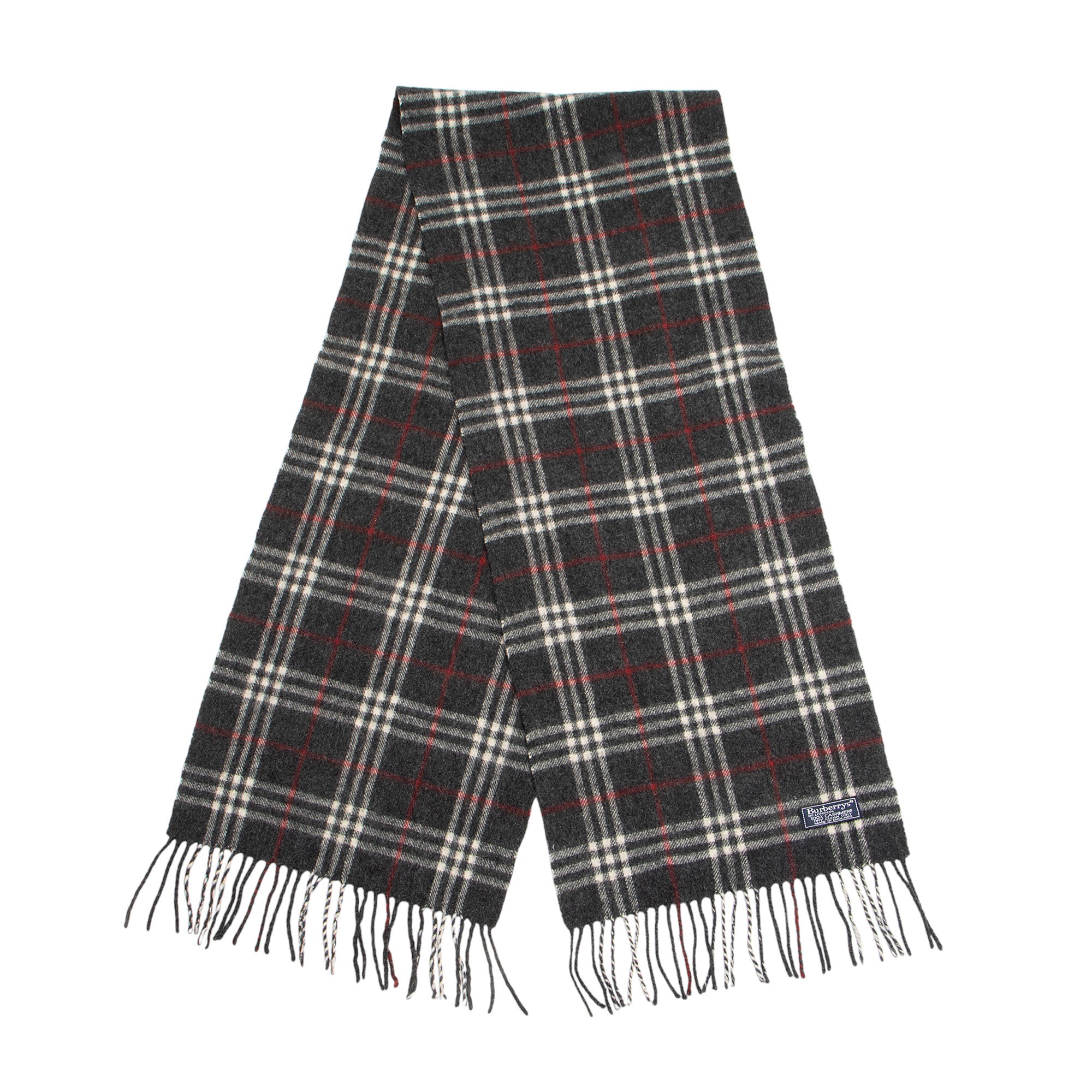 Burberry Vintage Cashmere Check Scarf
