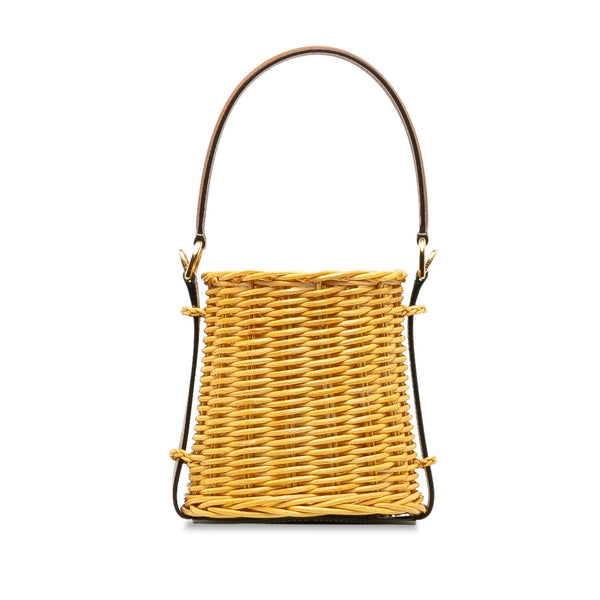 Celine Micro Wicker Bucket Bag (SHG-ioihJu) – LuxeDH