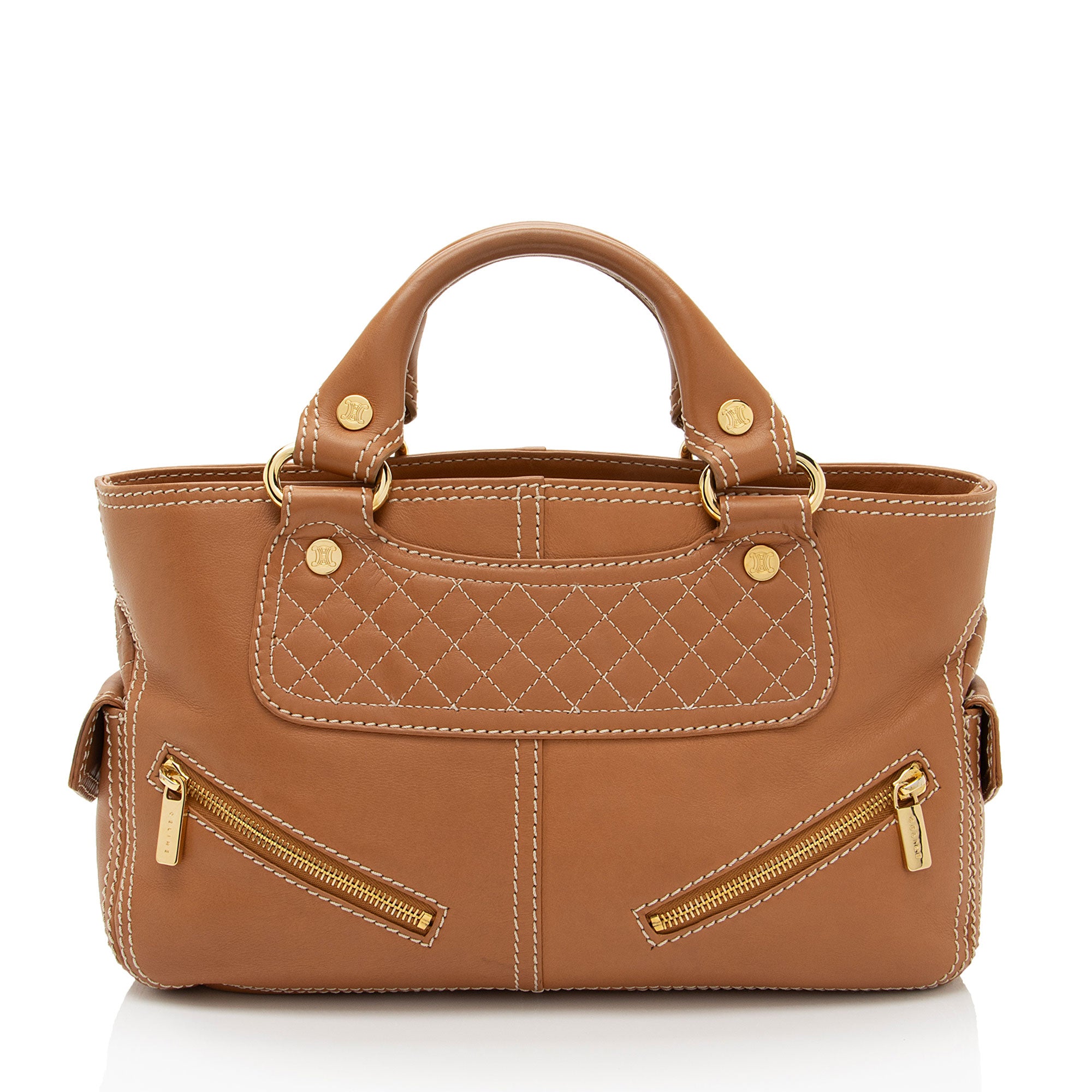 Celine Vintage Leather Biker Boogie Bag