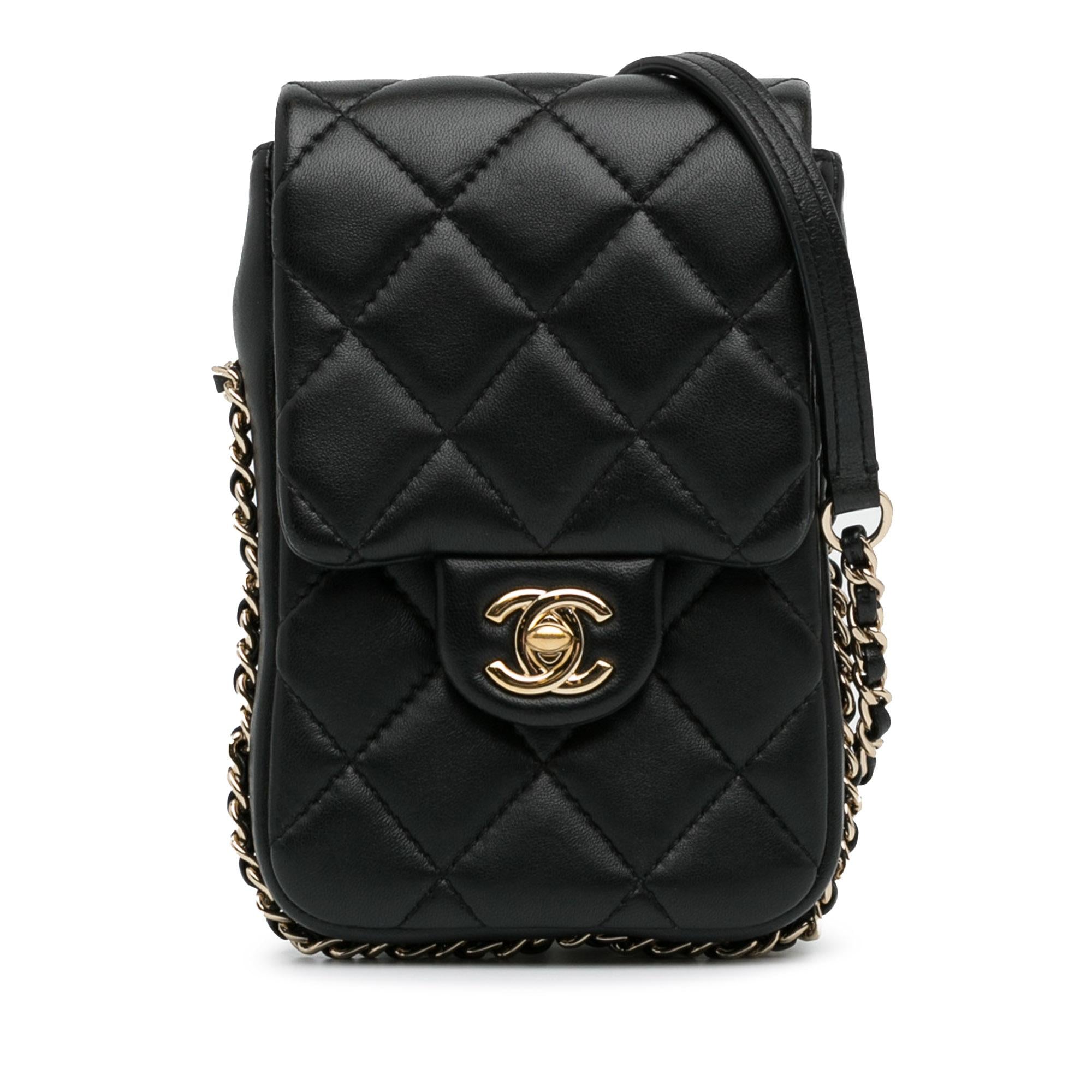 Chanel Lambskin My Precious Phone Case Flap (SHG-lI6AjS)
