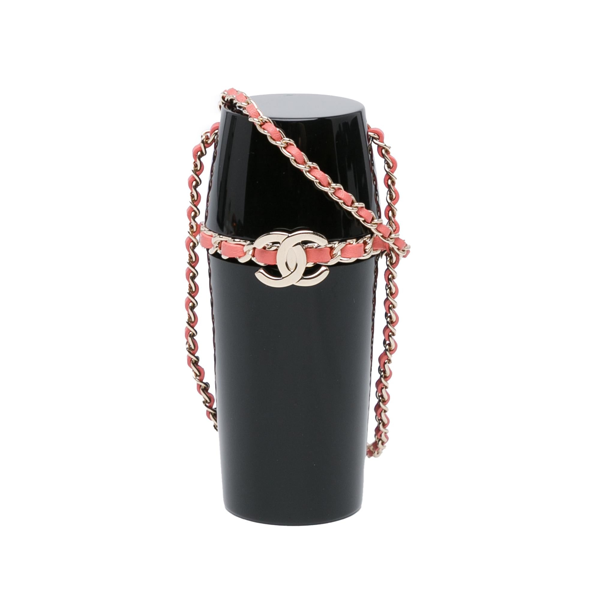 Chanel Lucite Lipstick Case On Chain