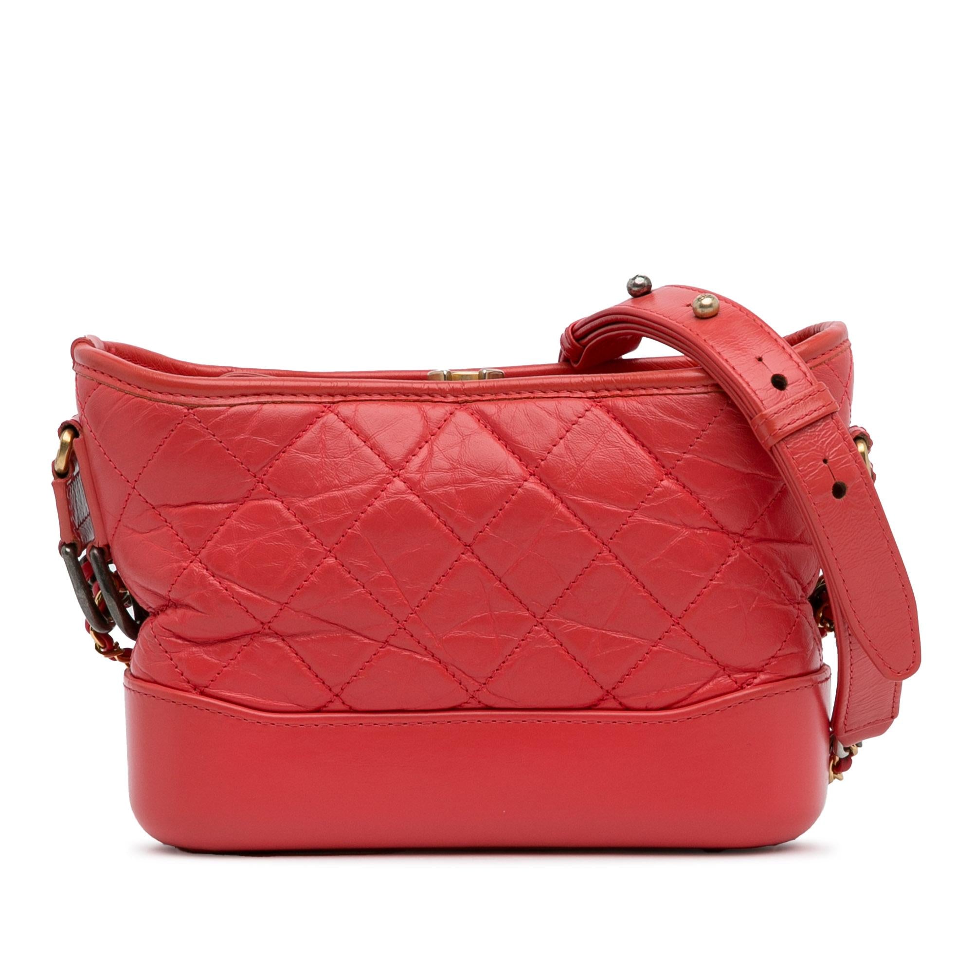 Chanel Small Chevron Lambskin Gabrielle Crossbody