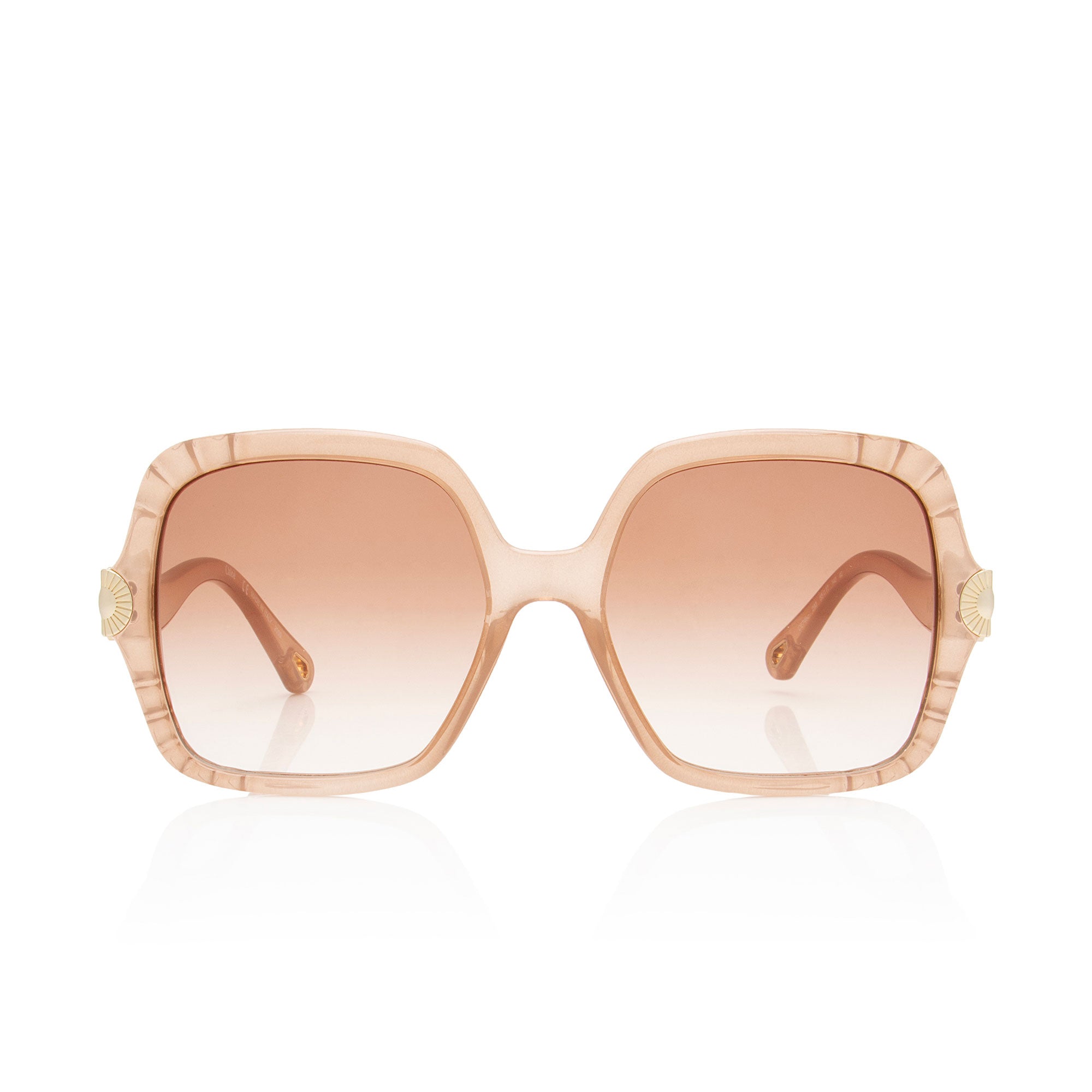 Chloe Scalloped Square Vera Sunglasses
