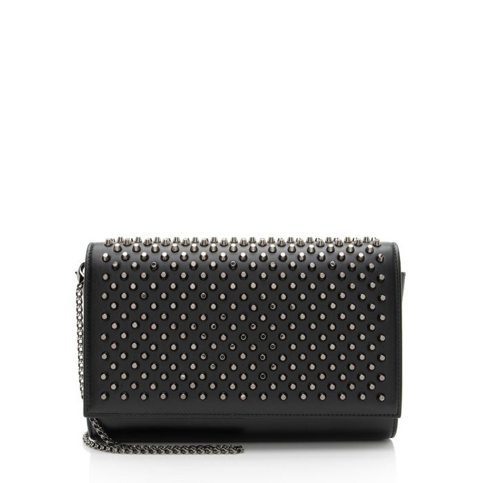 Christian Louboutin Leather Spiked Studs Paloma Wallet on Chain