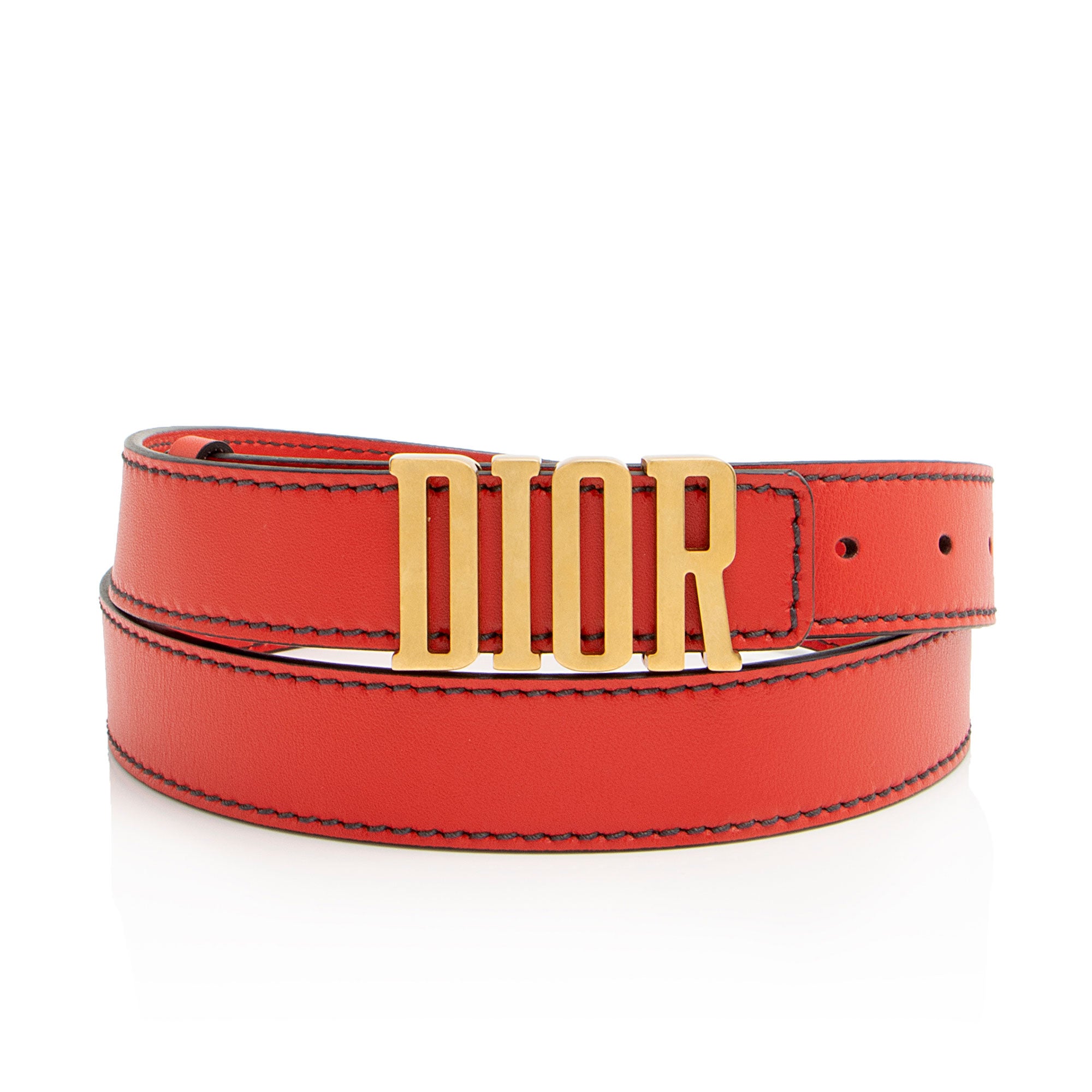 Dior Leather D-Fence Belt - Size 38 / 95 (SHF-Ud6Lfp)