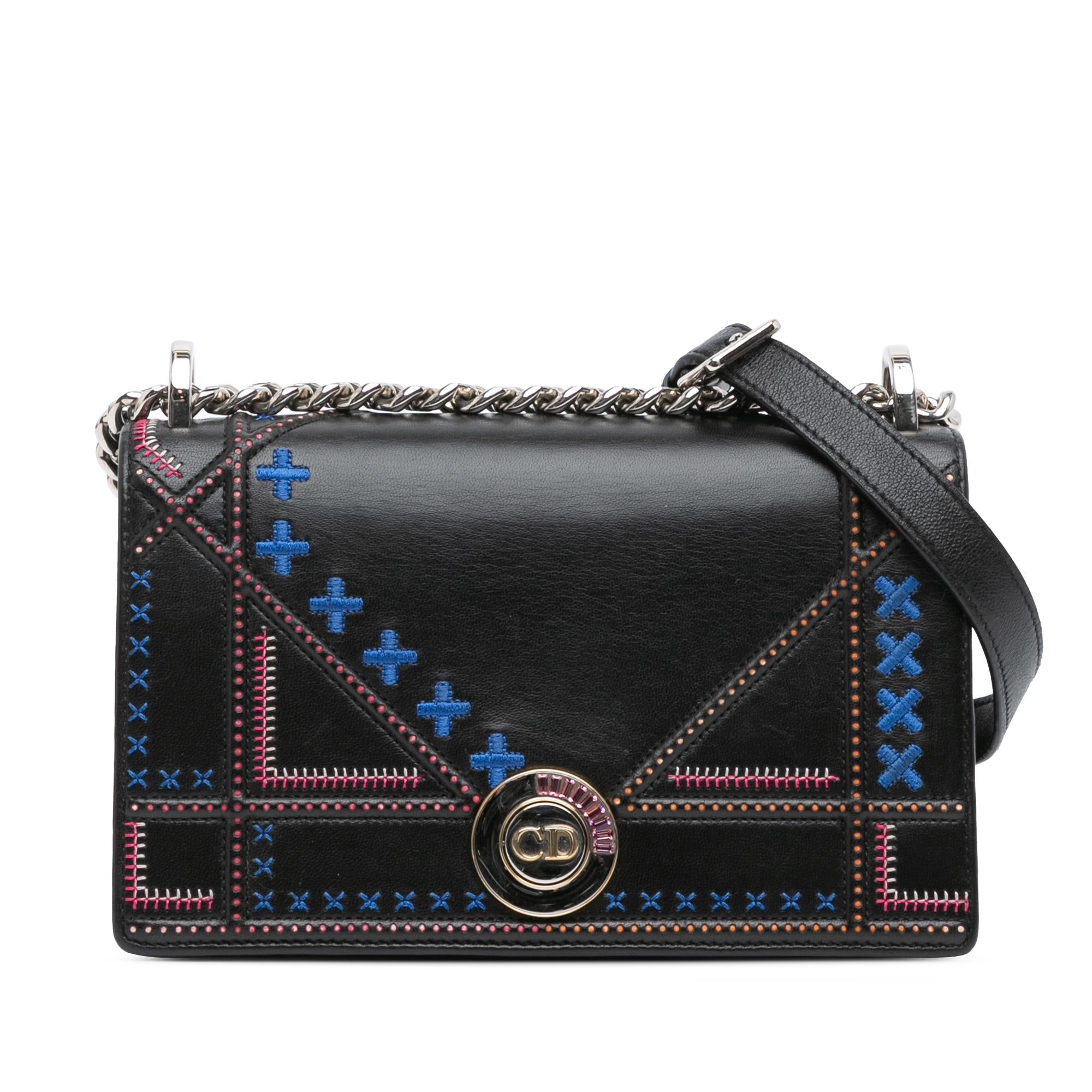 Dior Medium Calfskin Stitch Diorama Flap