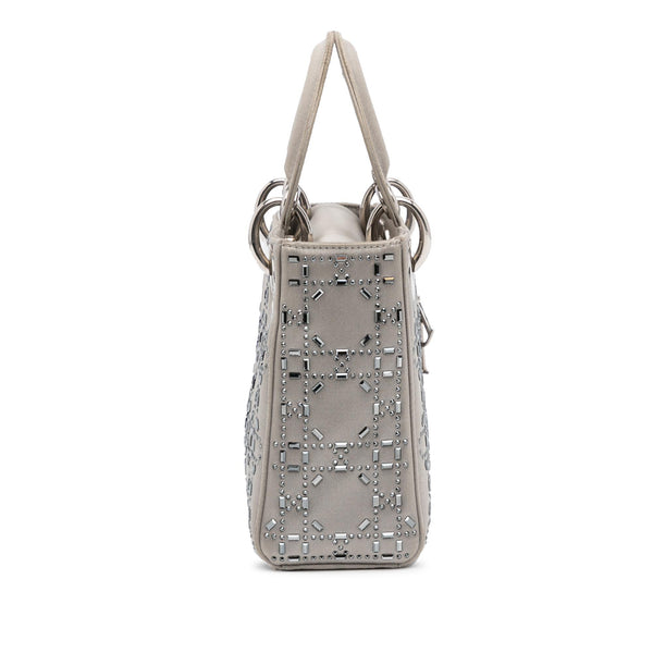 Dior Mini Crystal Embellished Satin Lady Dior (SHG-s5Dg4b) – LuxeDH