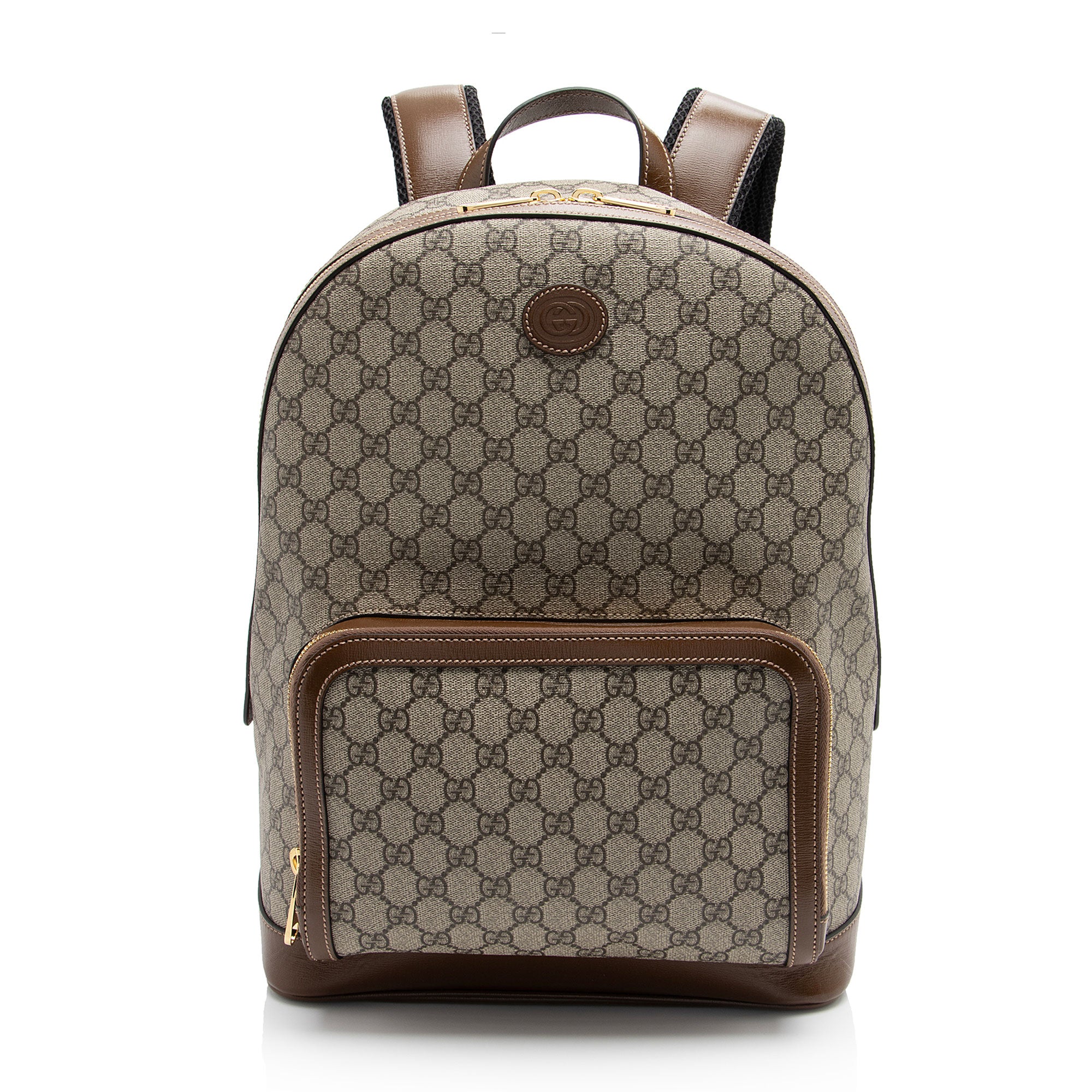Gucci GG Supreme Interlocking G Backpack (SHF-KhISQT)