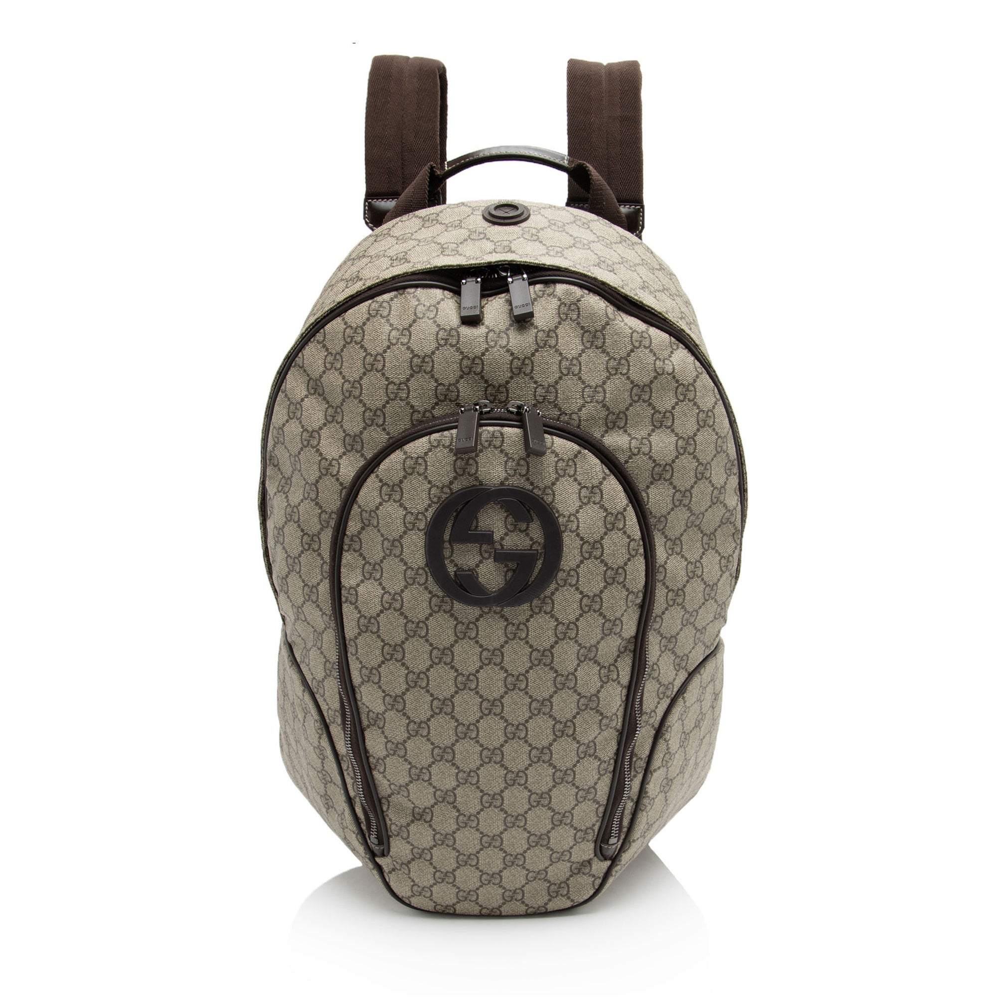 Gucci GG Supreme Interlocking G Medium Backpack (SHF-945UAF)