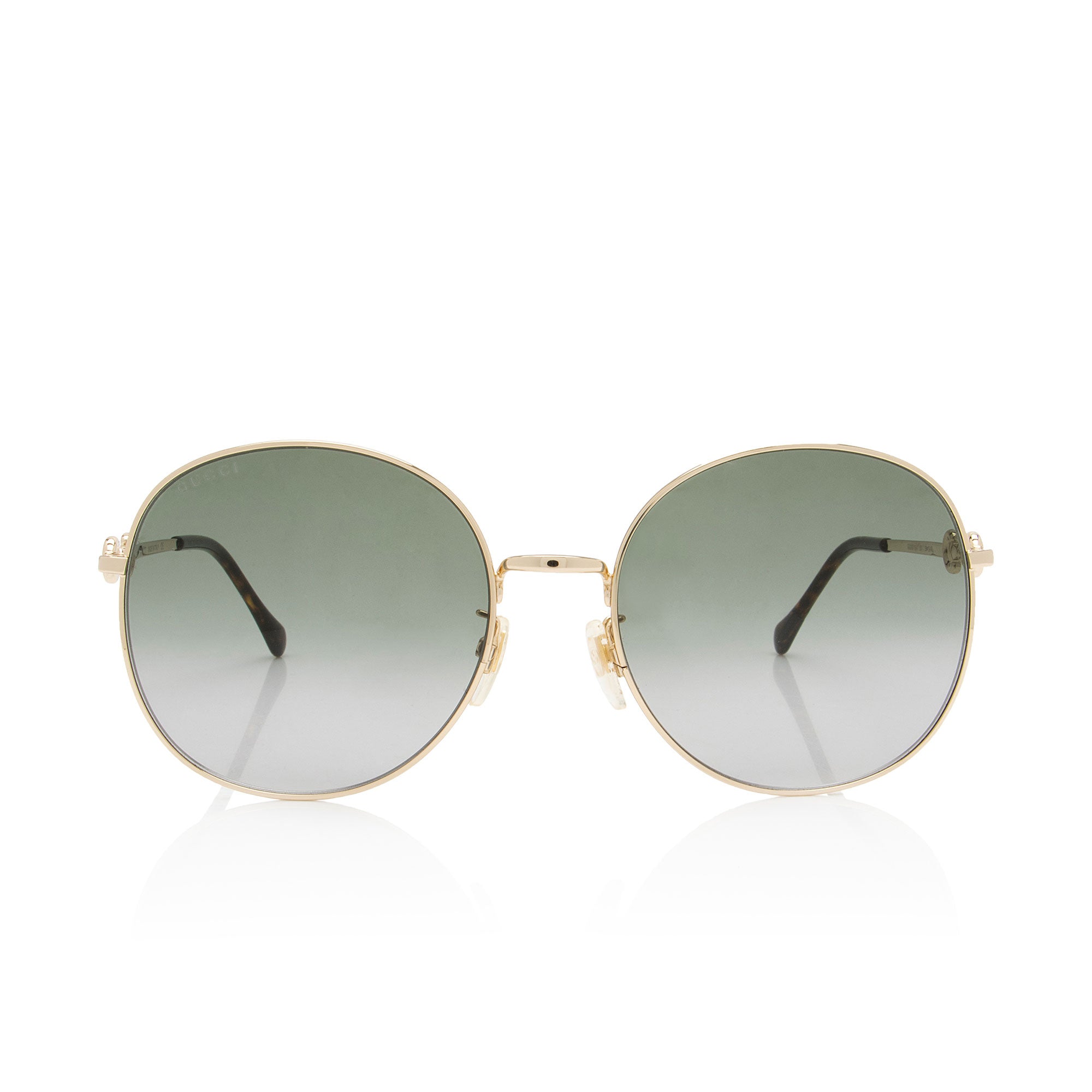 Gucci Horsebit Oversized Round Sunglasses
