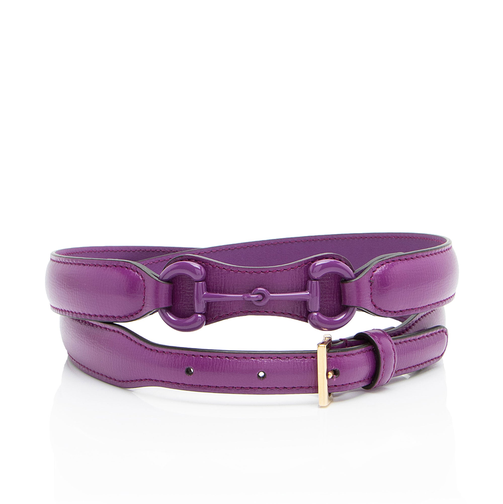 Gucci Smooth Leather Horsebit Belt - Size 40 / 100