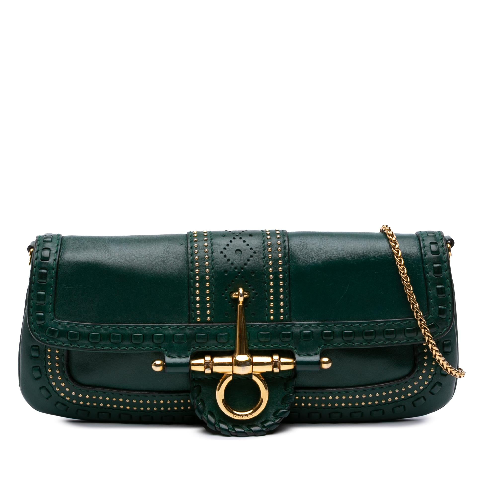 Gucci Leather Snaffle Bit Chain Shoulder Bag