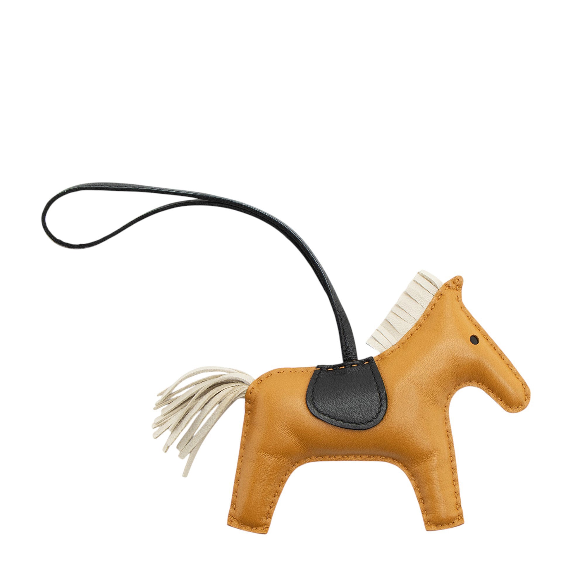 Hermes Milo Lambskin Rodeo Horse MM Bag Charm