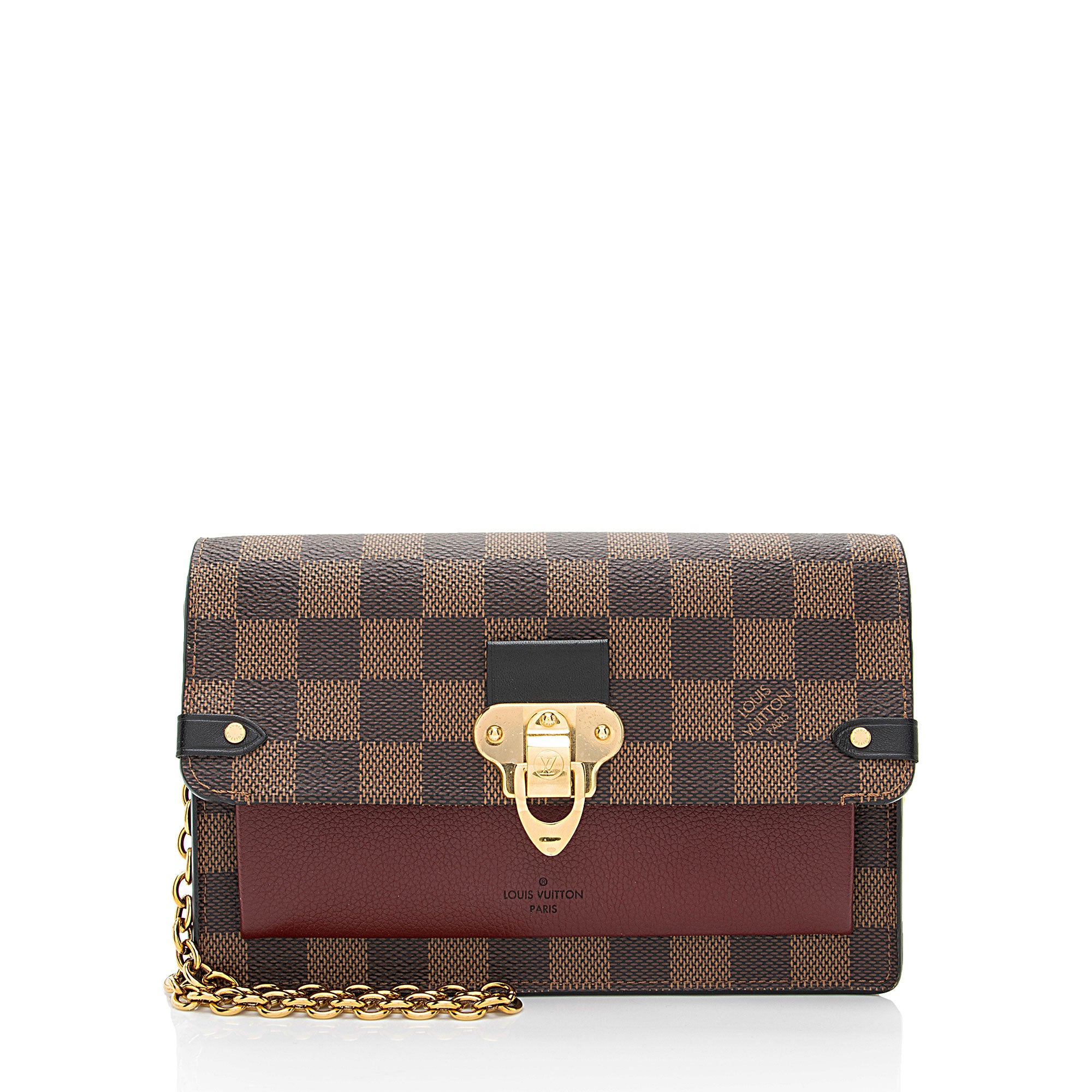 Louis Vuitton Damier Ebene Vavin Chain Wallet