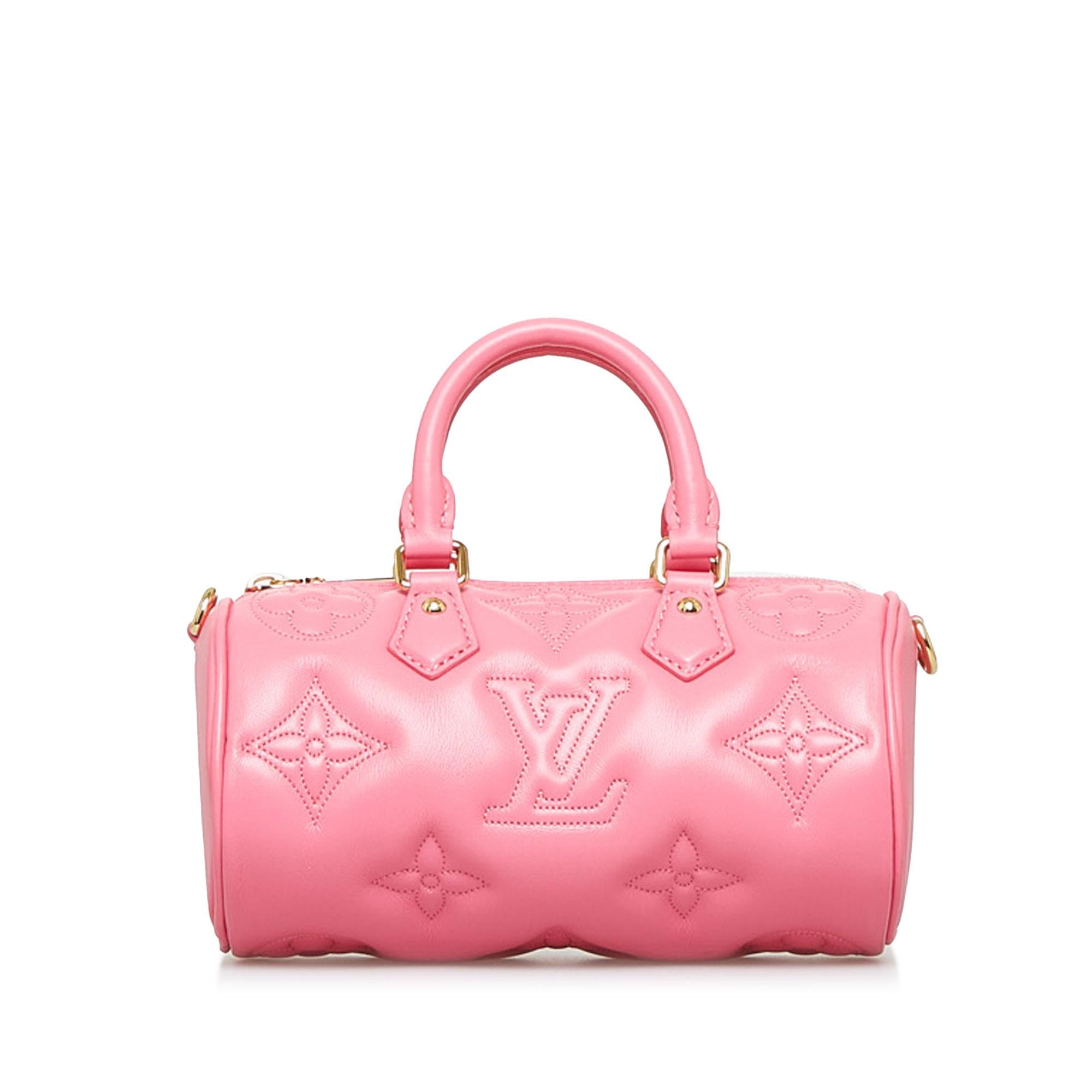 Louis Vuitton Monogram Calfskin Bubblegram Papillon BB (SHG-Roo25U)