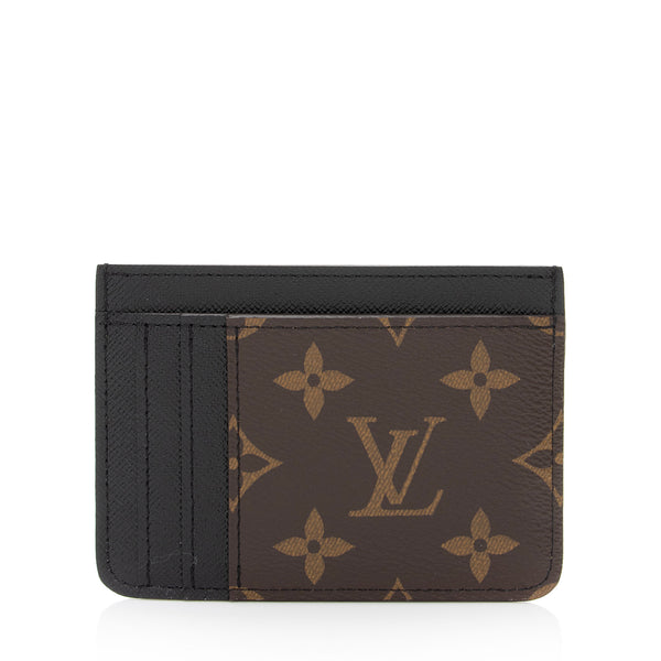 Louis Vuitton Reverse Monogram LV Side-Up Card Holder (SHF-qf7PYZ) – LuxeDH