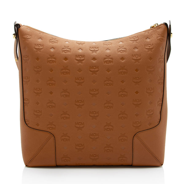MCM Embossed Leather Klara Large Hobo (SHF-2goOod) – LuxeDH