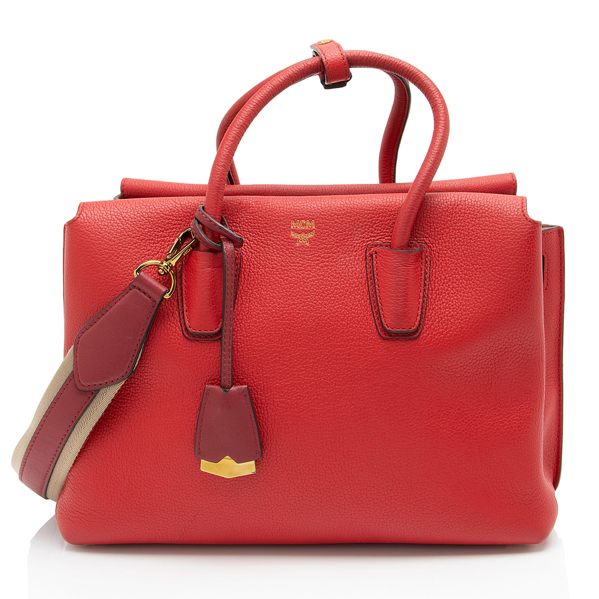 MCM Leather Milla Medium Tote