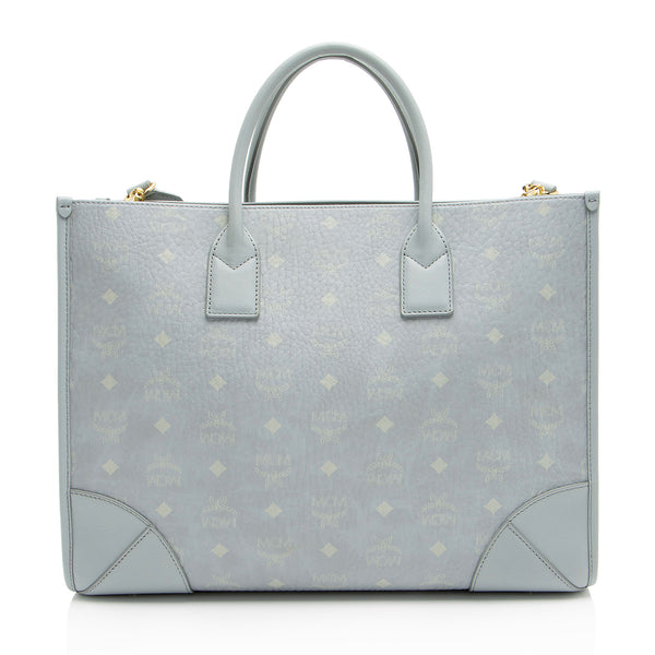 MCM Visetos Munchen Large Tote (SHF-Mhv5gj) – LuxeDH