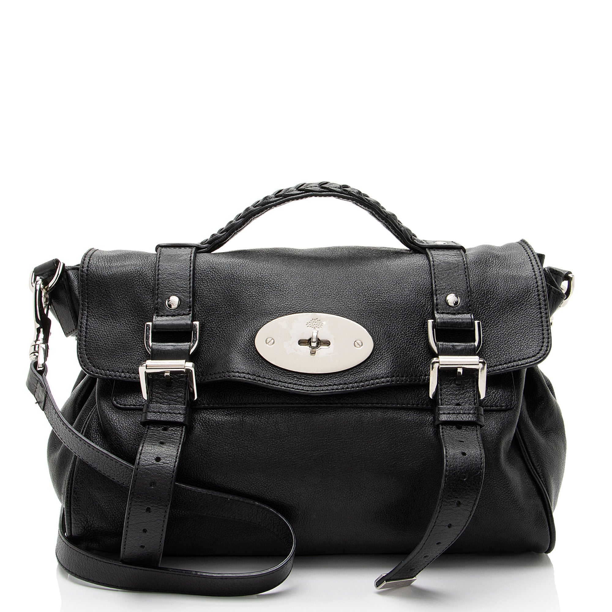 Mulberry Polished Buffalo Alexa Small Crossbody
