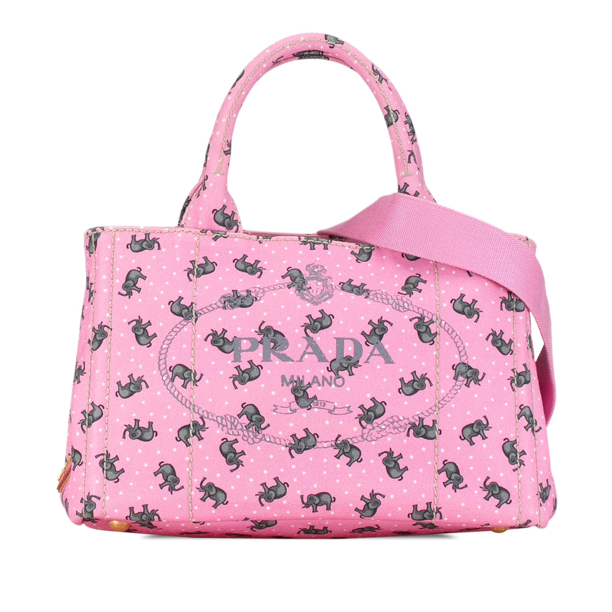 Prada Canapa Logo St Elephant Satchel (SHG-hJofd1)