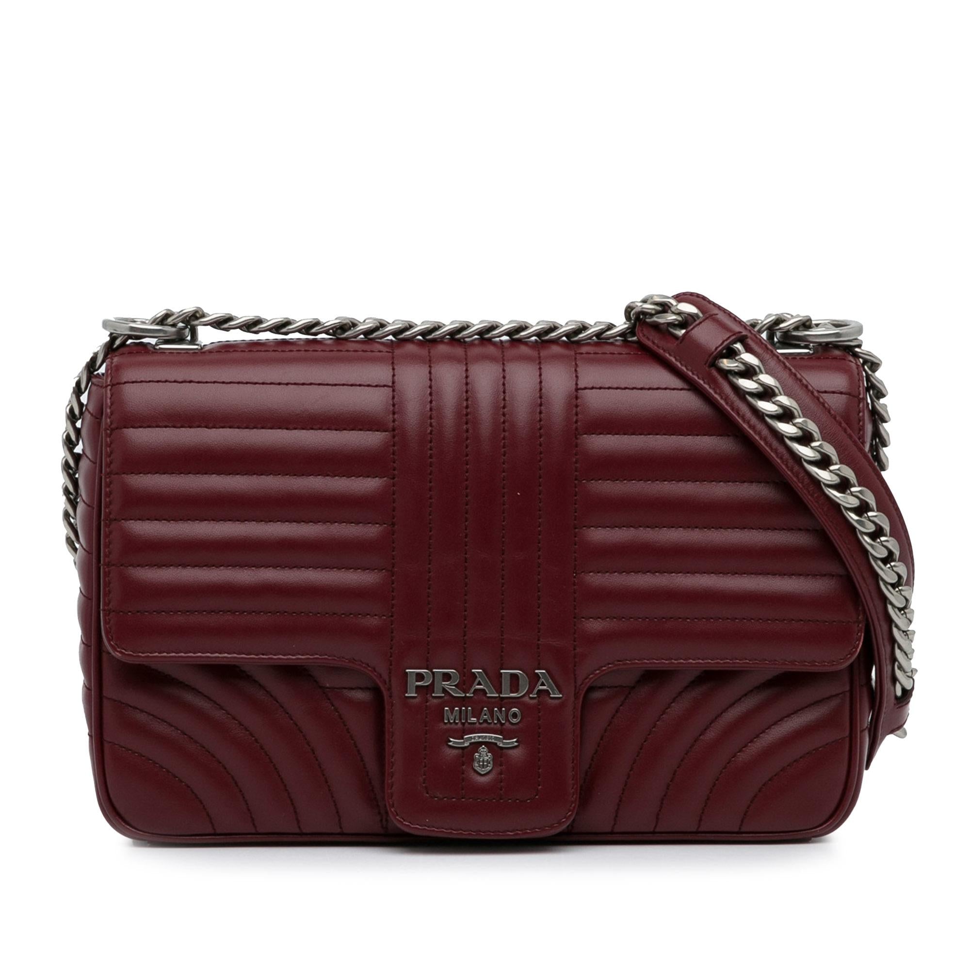 Prada Medium Soft Calf Impunture Diagramme Bag (SHG-QGVnvh)