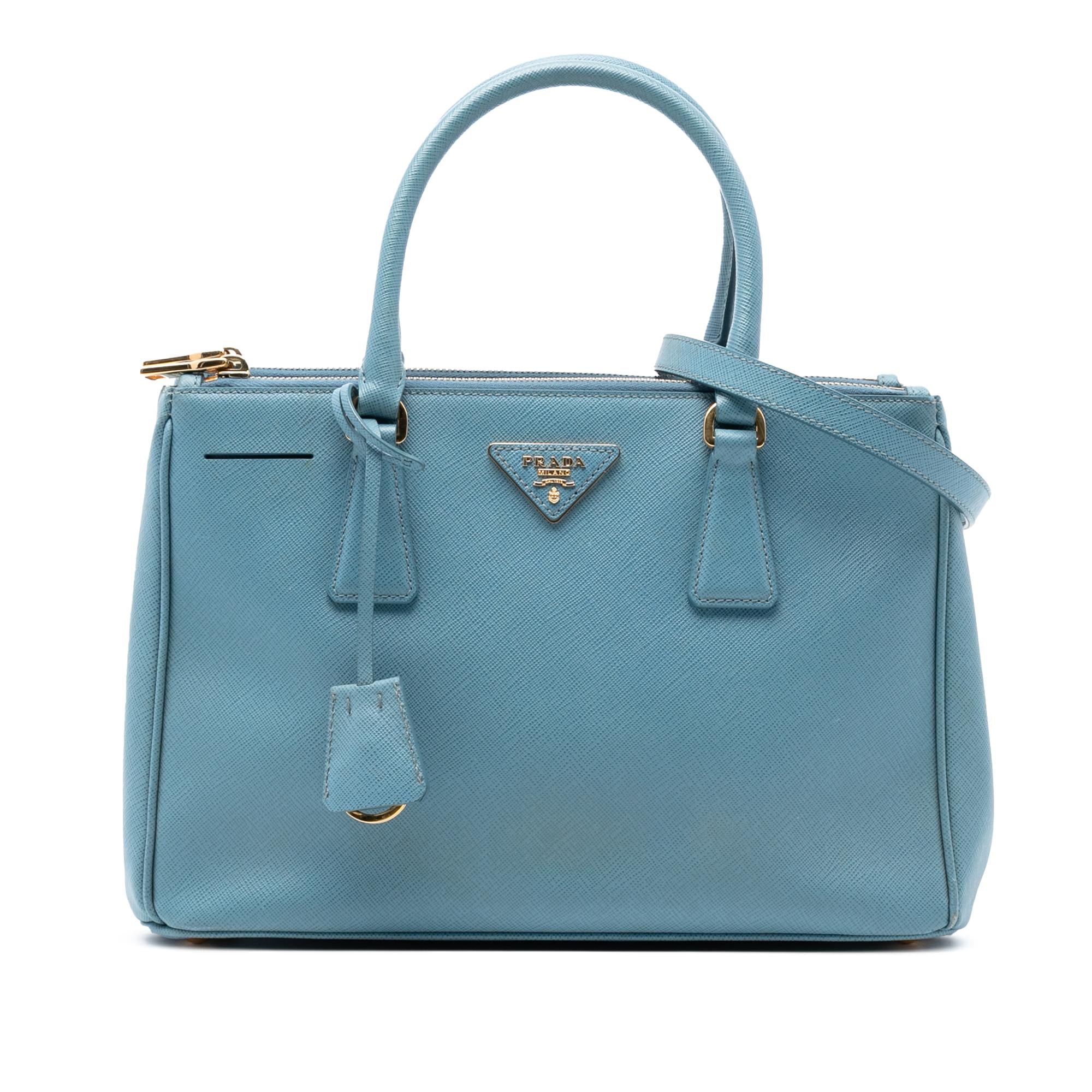 Prada Small Saffiano Lux Galleria Double Zip Satchel