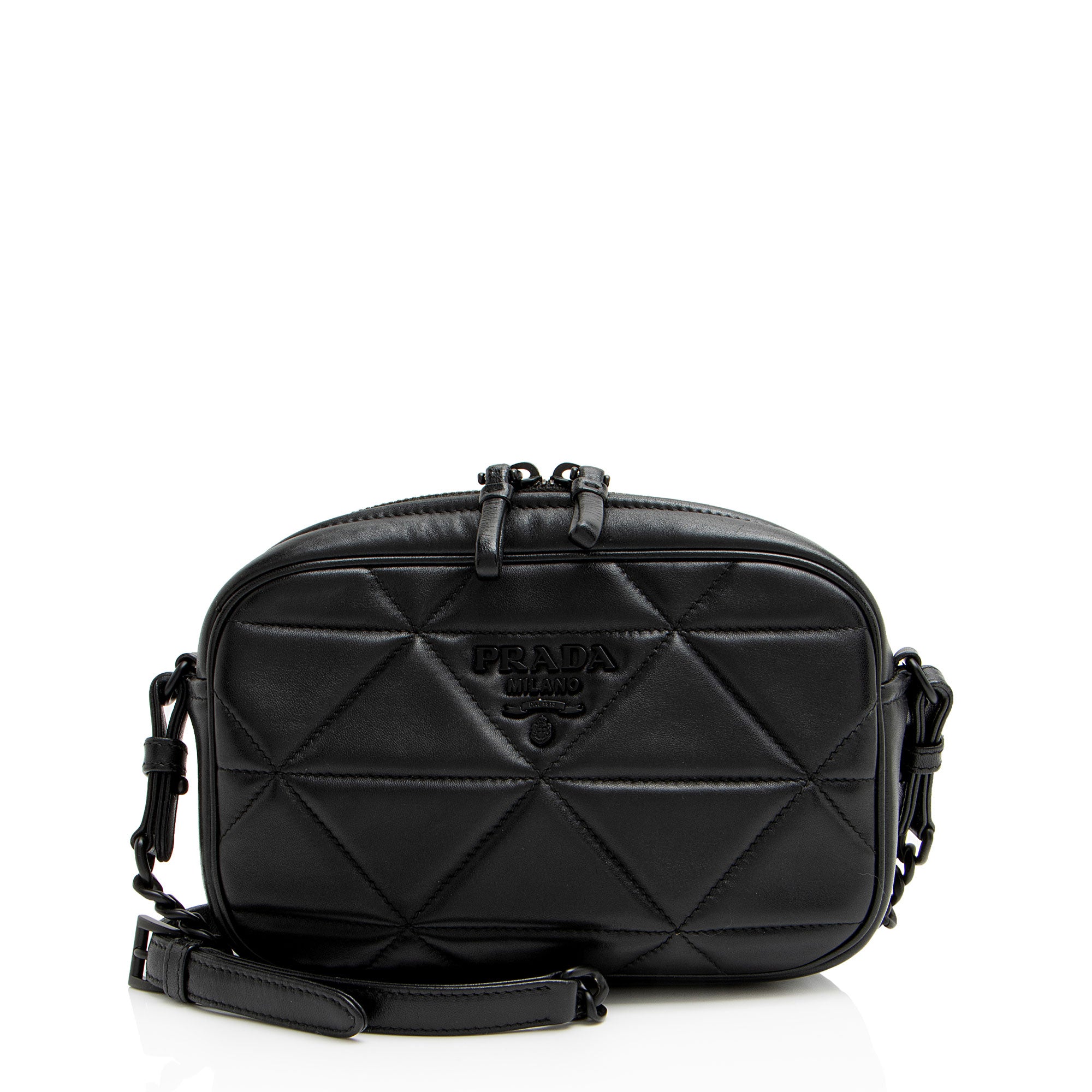 Prada System Nappa Leather Patchwork Camera Bag
