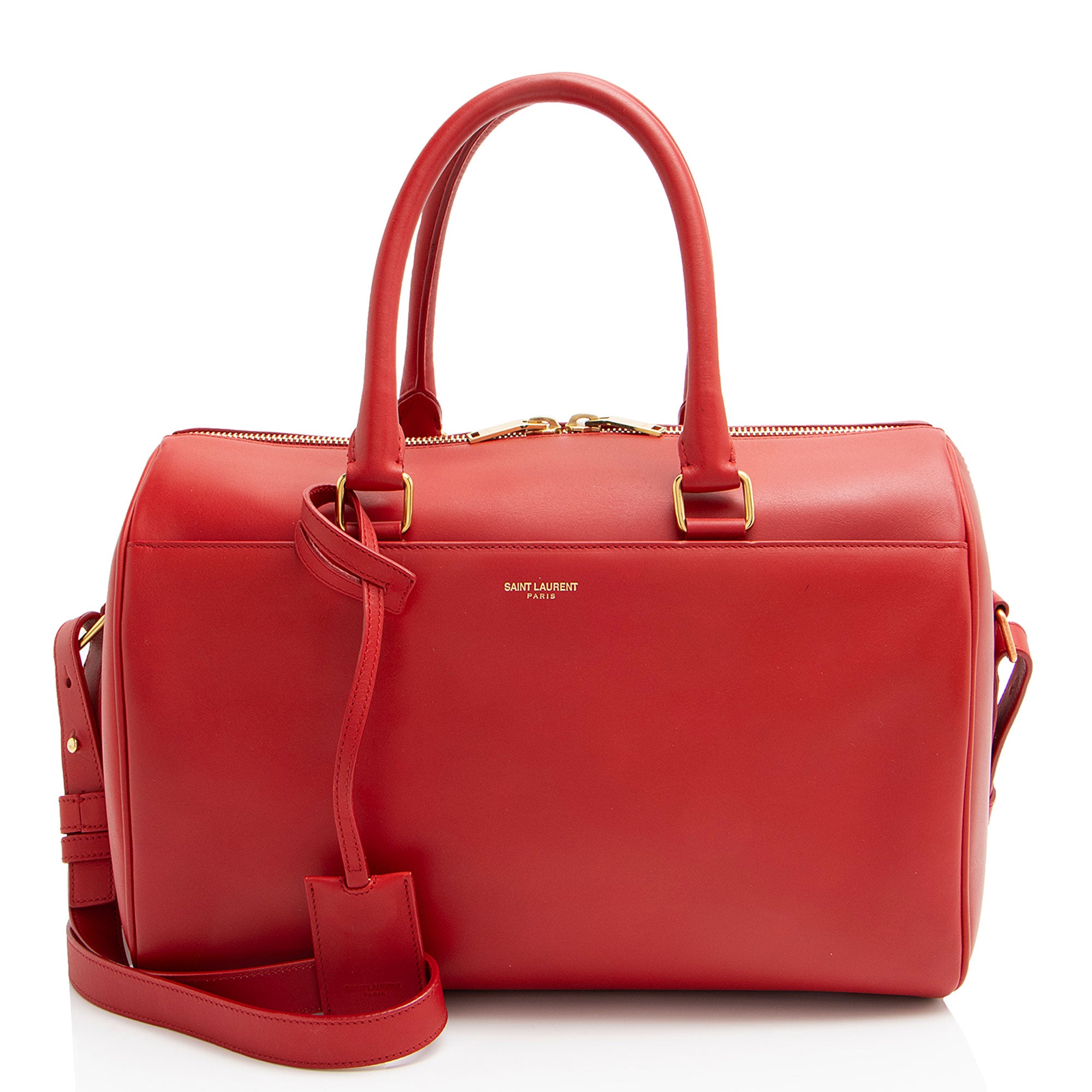 Saint Laurent Calfskin Duffle 6 Satchel