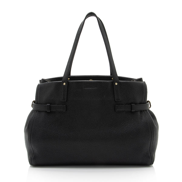 Salvatore Ferragamo Leather Nencia Tote (SHF-8FNEBa) – LuxeDH