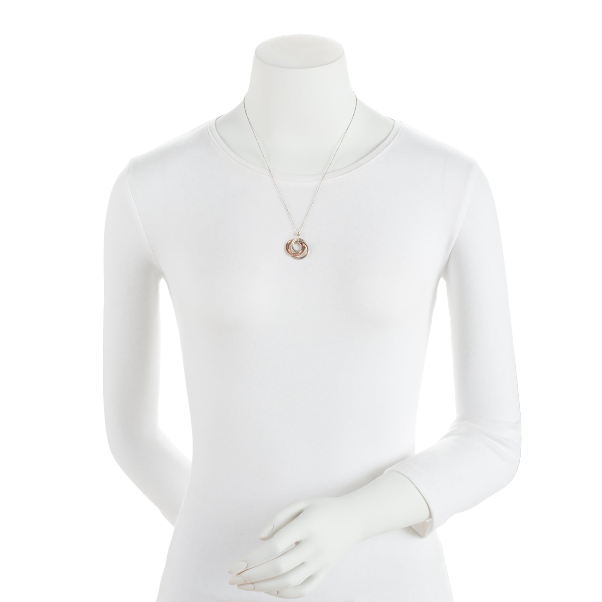 Tiffany & Co. Rubedo Sterling Silver 1837 Interlocking Circles Small N ...