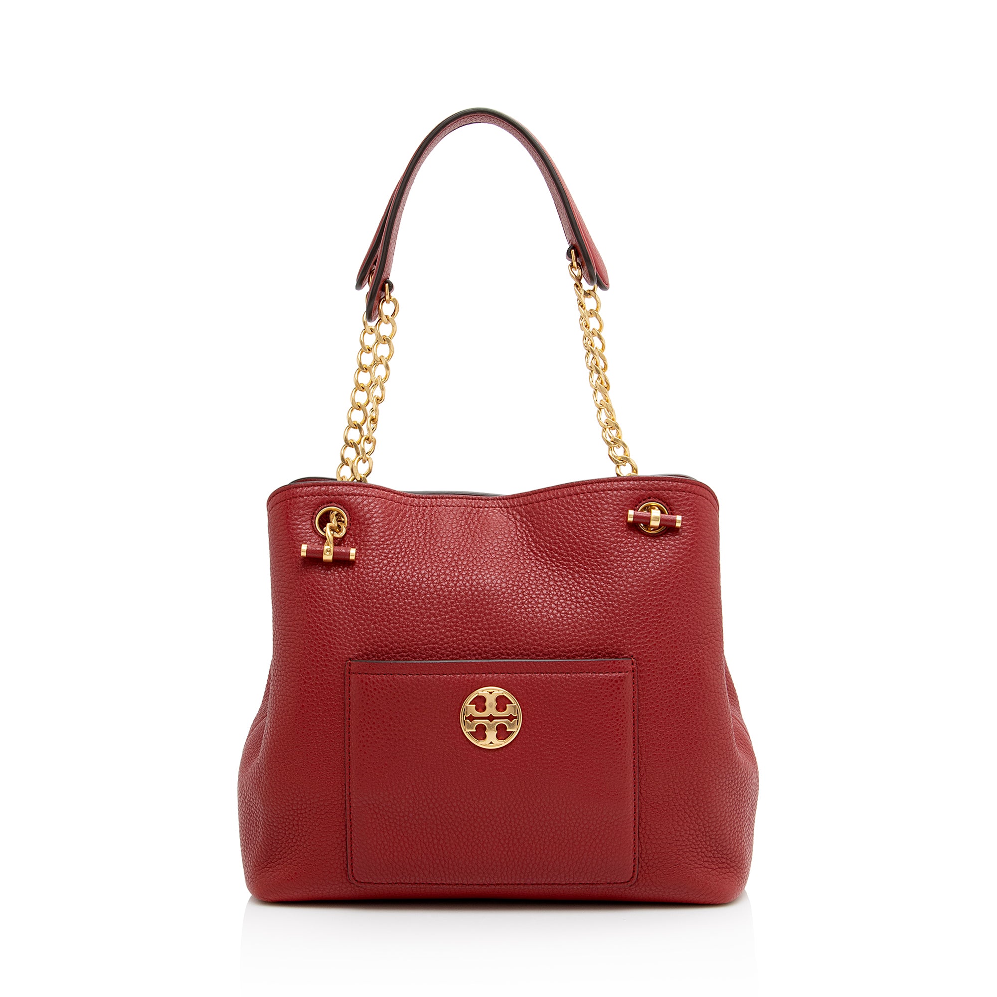 Tory Burch Leather Chelsea Chain Shoulder Bag (SHF-22968)