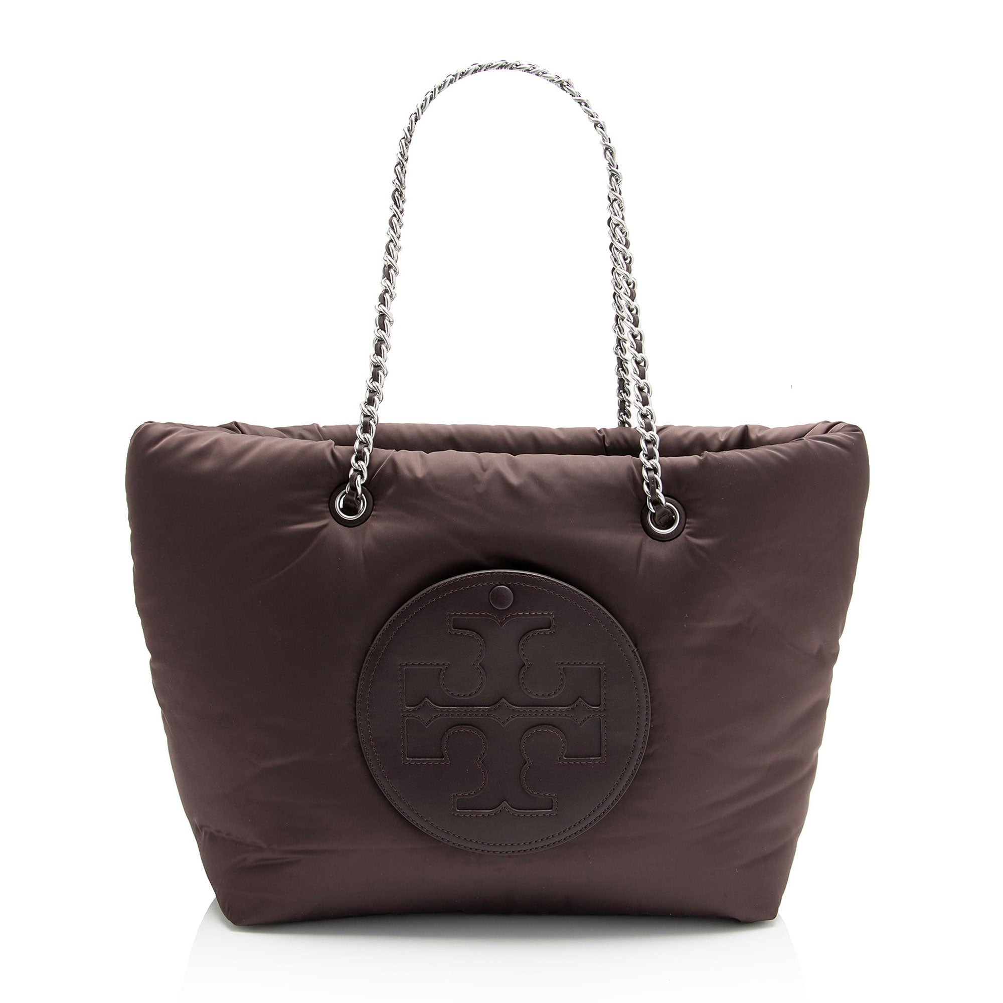 Tory Burch Nylon Ella Soft Chain Tote (SHF-QH1mwt)