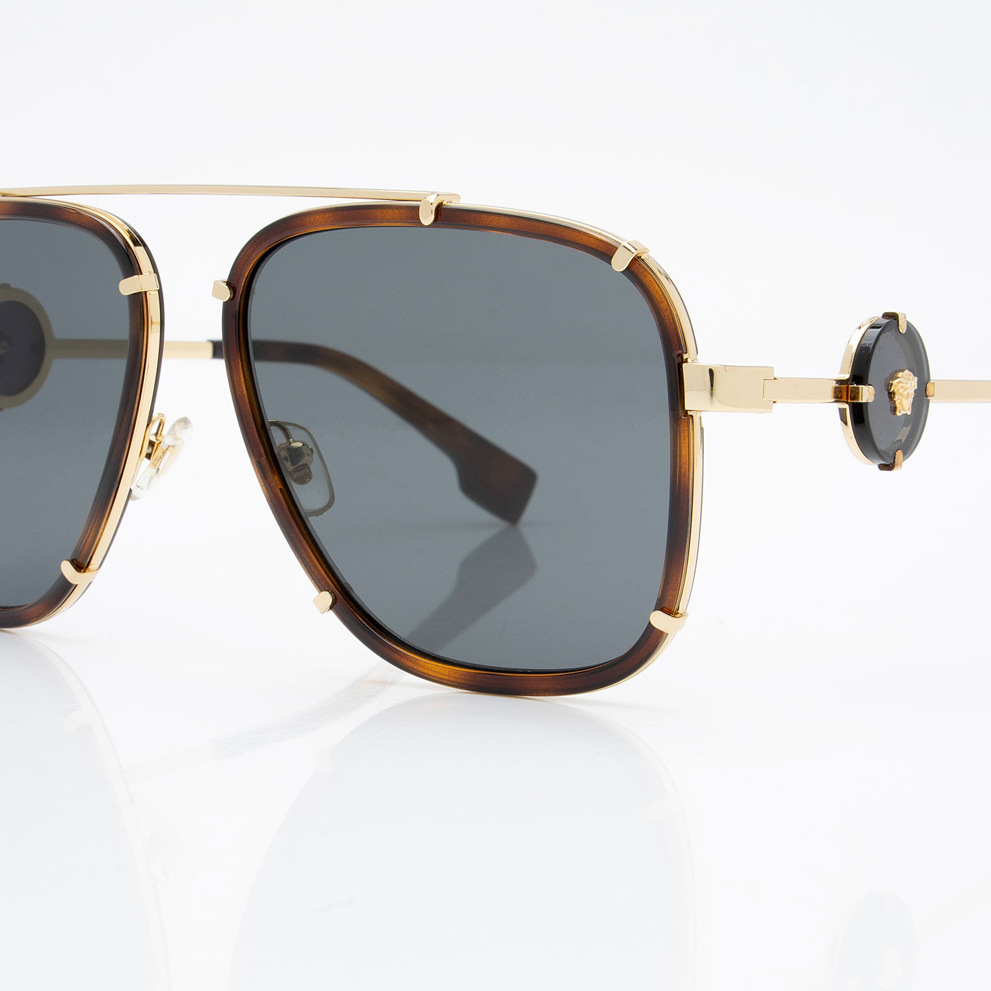 Versace Pilot Clip On Sunglasses