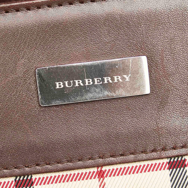 Burberry House Check Canvas Satchel (SHG-22096) – LuxeDH