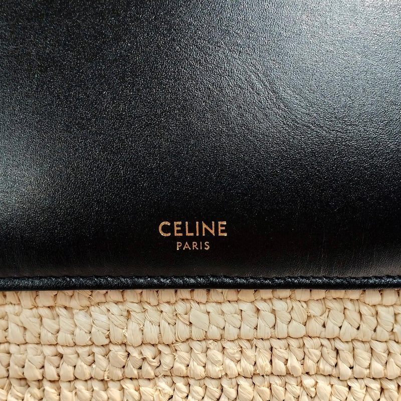Celine Raffia and Leather Basket Bag (SHG-37905) – LuxeDH