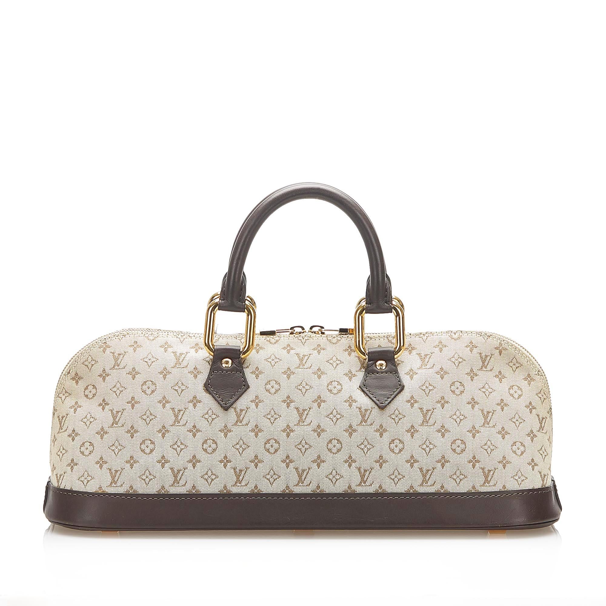Louis Vuitton Monogram Mini Lin Alma Long Handbag (SHG-16564)