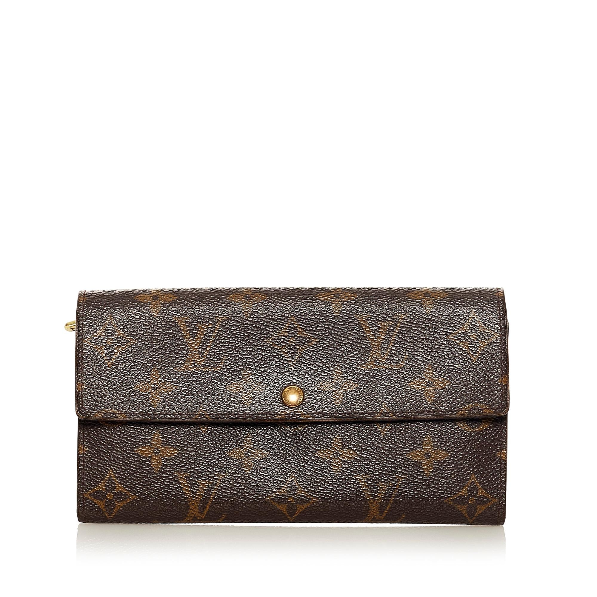 Louis Vuitton Monogram Sarah Long Wallet (SHG-34240)