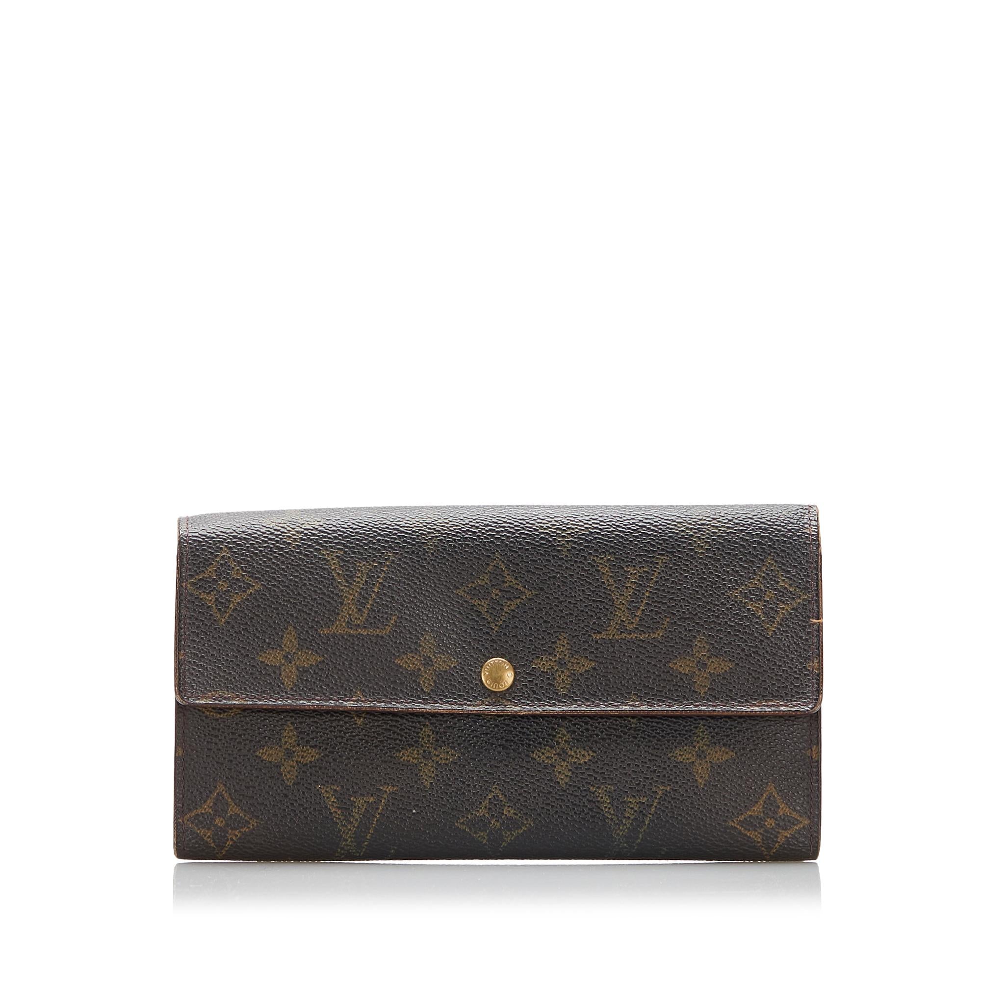 Louis Vuitton Monogram Sarah Long Wallet (SHG-37442)