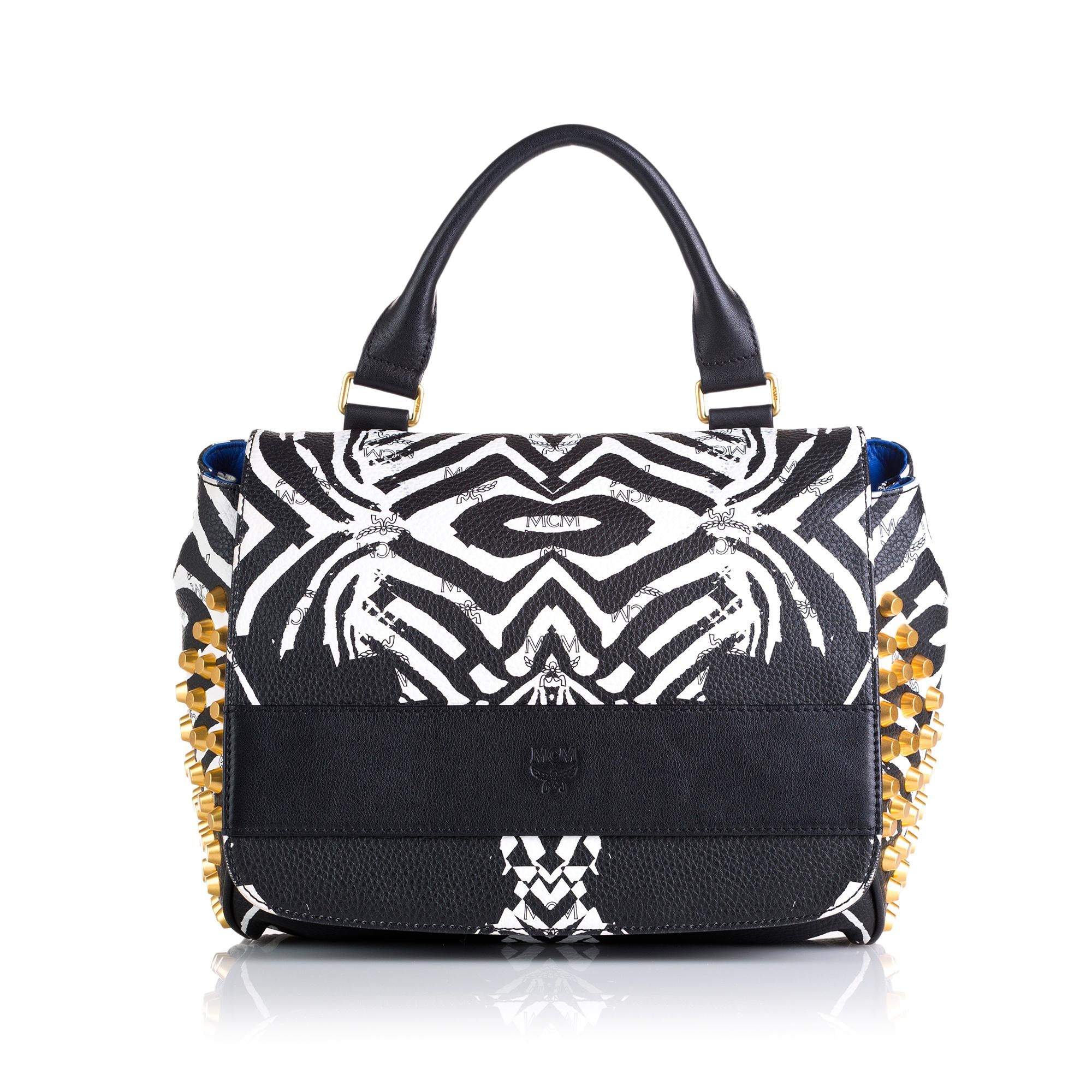MCM Funky Zebra Satchel (SHG-36404)