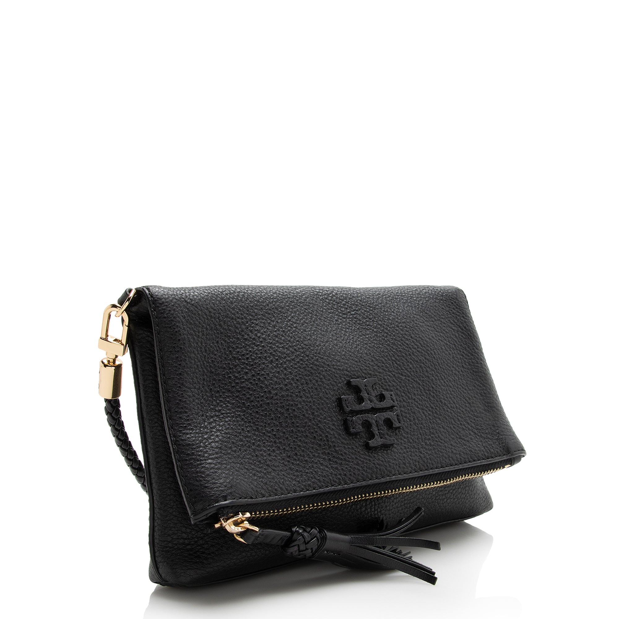Tory Burch Pebbled Leather Taylor Fold Over Mini Crossbody Bag (SHF-22